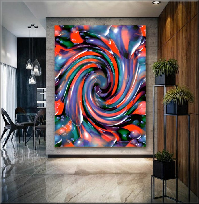 Modern Abstract Pattern Art Print Home Décor By UK Artist Chris Beever ...